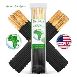 African Musk Green Incense Sticks 7"